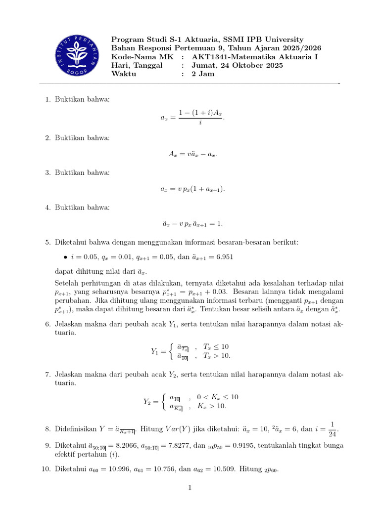 Responsi 9 2025 | PDF