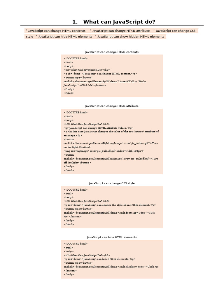 JavaScript Basics: Functions & Syntax | PDF | Java Script | String ...