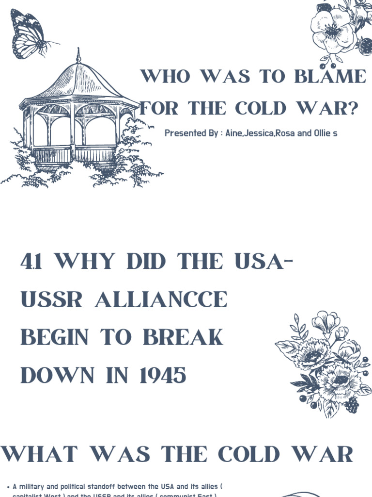 Who Was To Blame For The Cold War | PDF | Cold War | Soviet Union