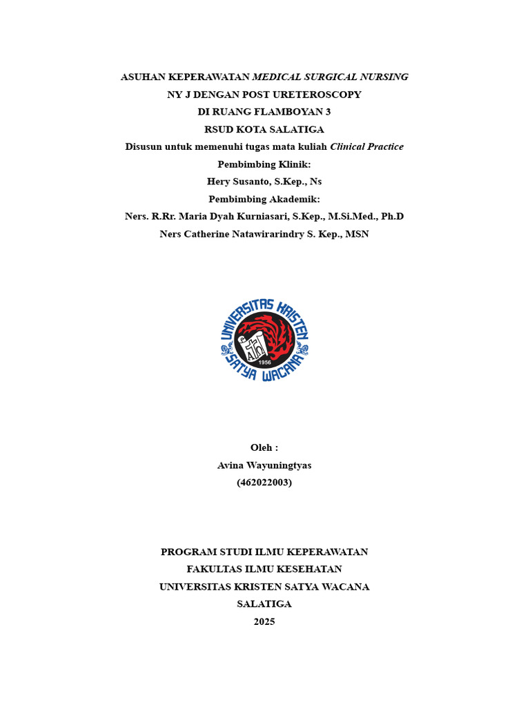 Cover Askep Ureteros | PDF