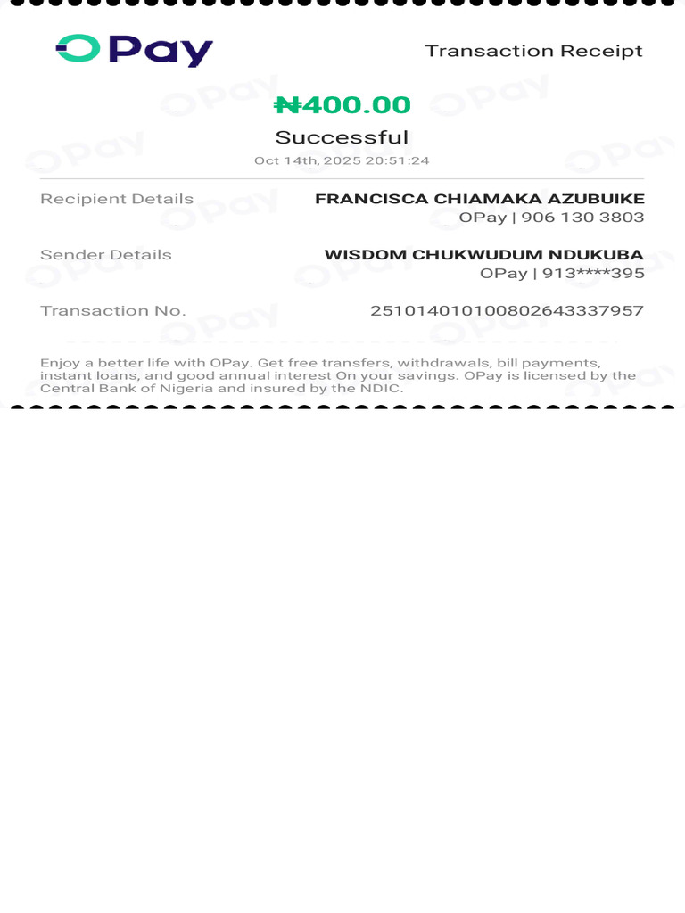Transaction Receipt-251014010100802643337957 | PDF