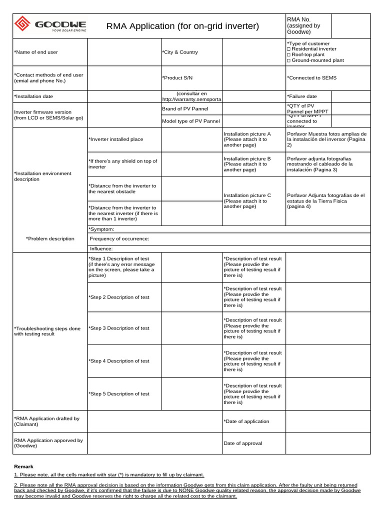 IFFR GOODWE | PDF | Electronics | Manufactured Goods