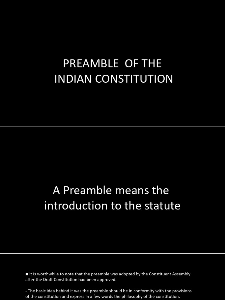 Preamble PPT 2 | PDF | Government | Justice