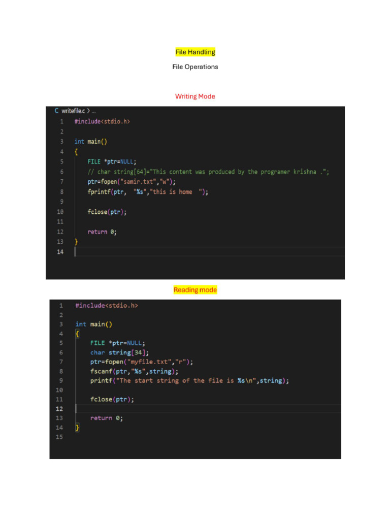 File Handling Practical | PDF