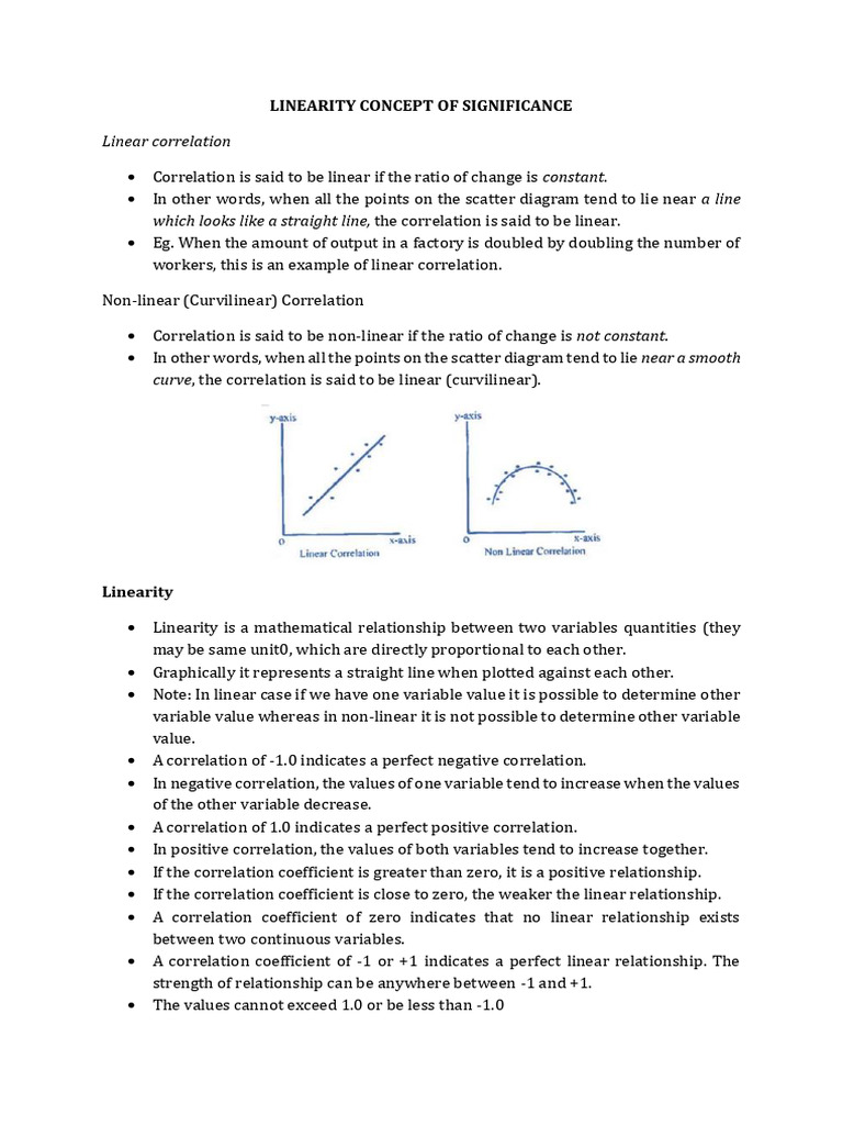 Understanding Linear and Non-Linear Correlation | PDF | Scatter Plot ...