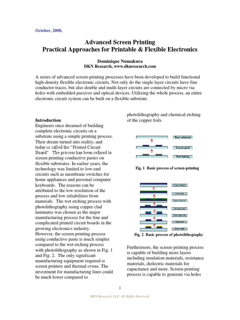 Advanced Screen Printing | PDF | Capacitor | Resistor