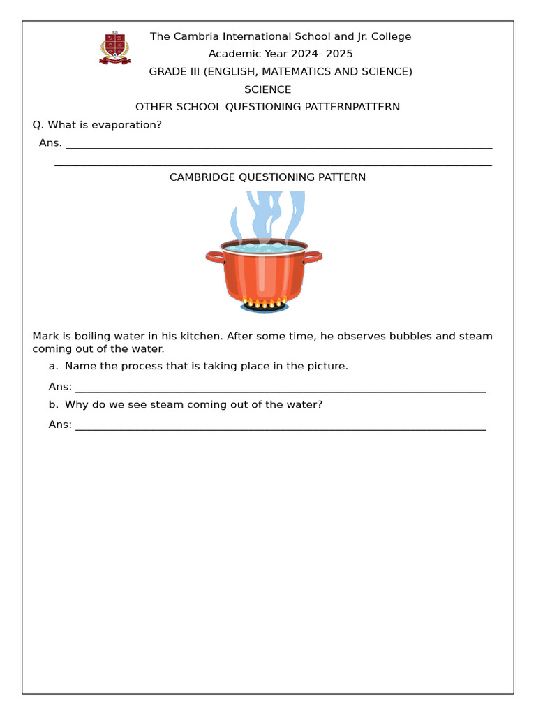 Comparison Paper Grade 3 | PDF
