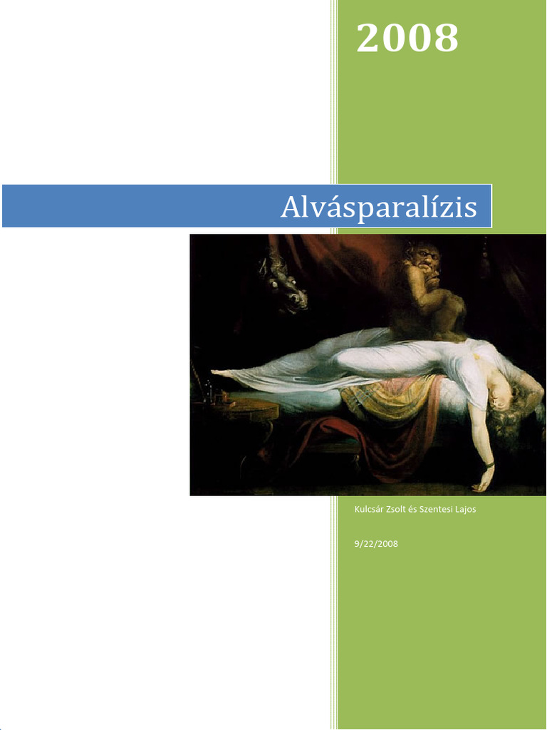 Alvásparalízis - Kulcsár - Szentesi | PDF