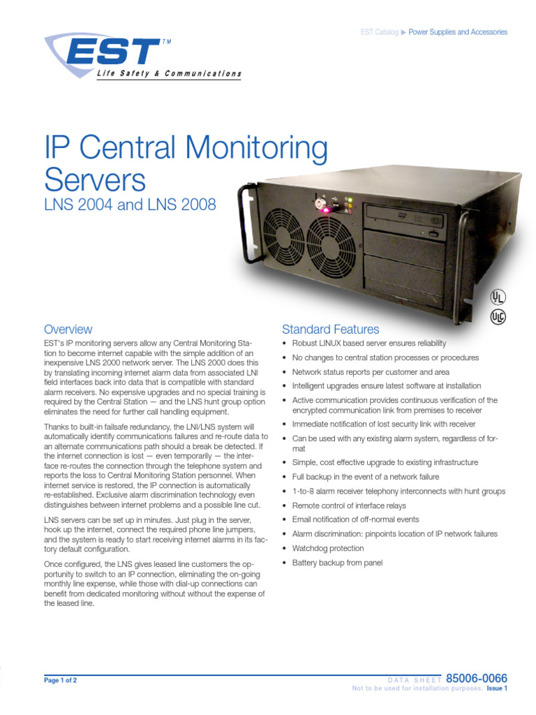 85006-0066 - IP Central Monitoring Servers | PDF | Internet | Server ...