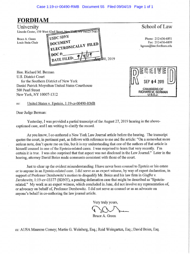 US V Epstein Doc55 | PDF | Public Law