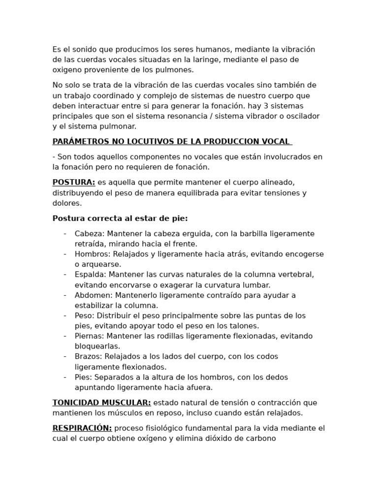 Es El Sonido Que Producimos Los Seres Humanos | PDF
