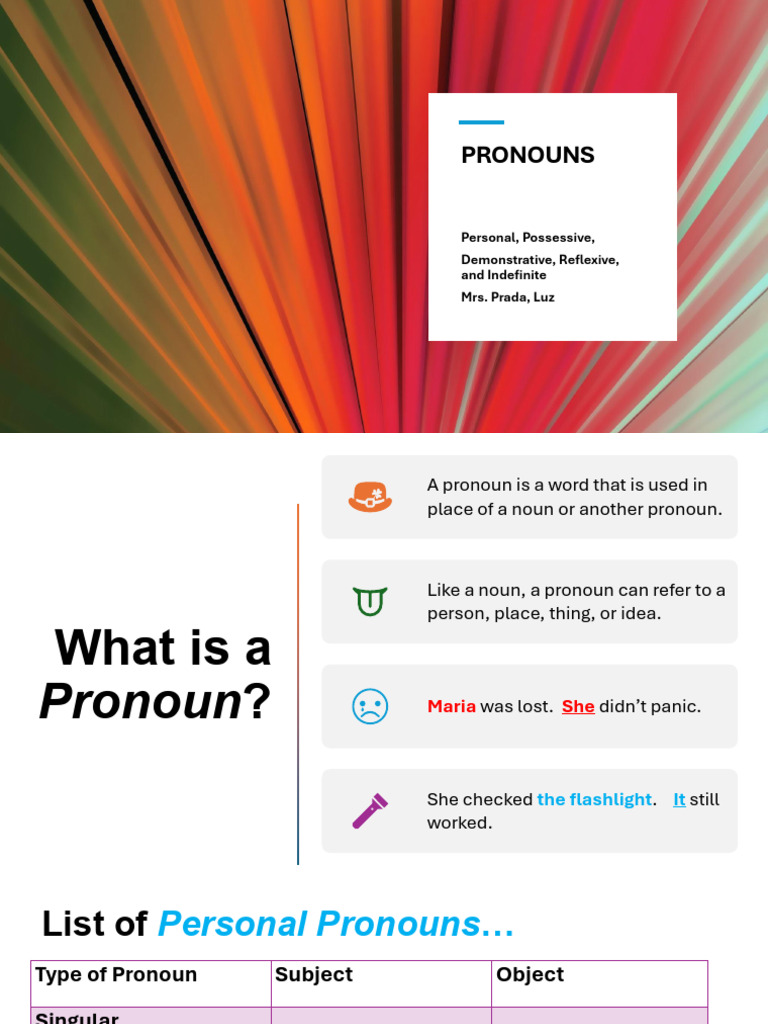 3. Pronouns | PDF | Pronoun | Grammatical Number