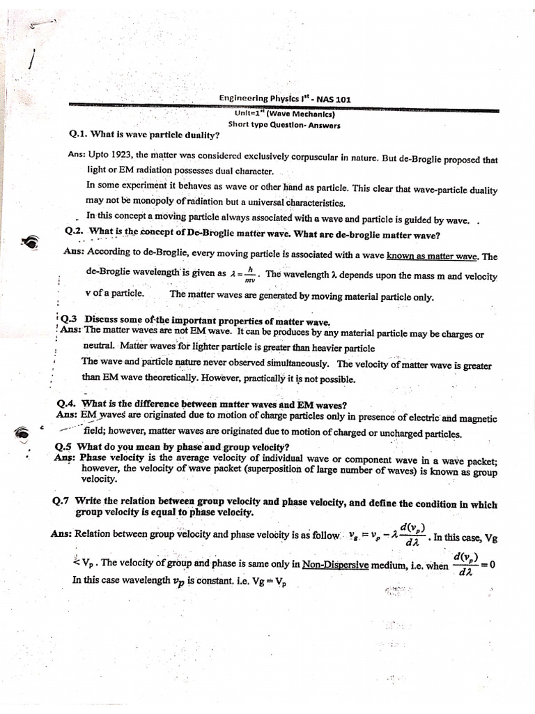 Quantum Mechanics | PDF