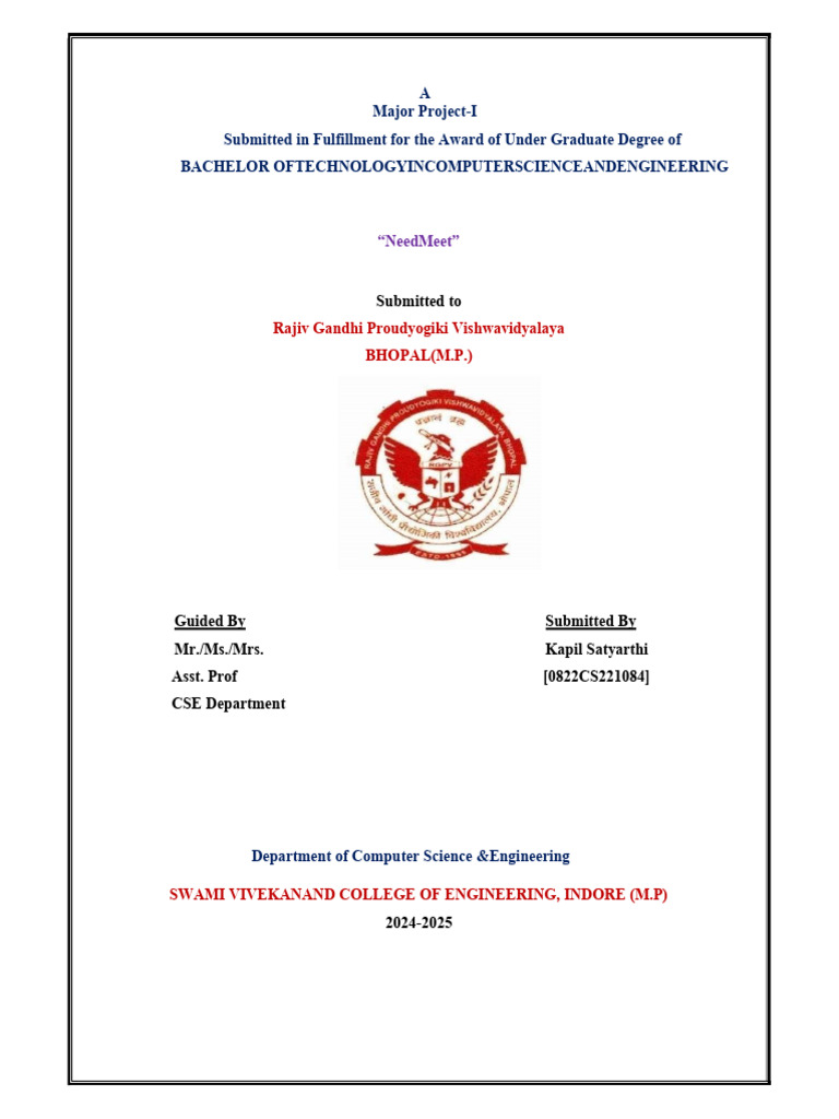 NeedMeet 11111111111111 | PDF | Databases | Usability