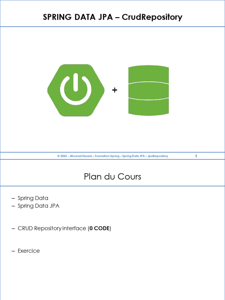 6 - Spring Data JPA - CrudRepository | PDF | Interface (Informatique ...