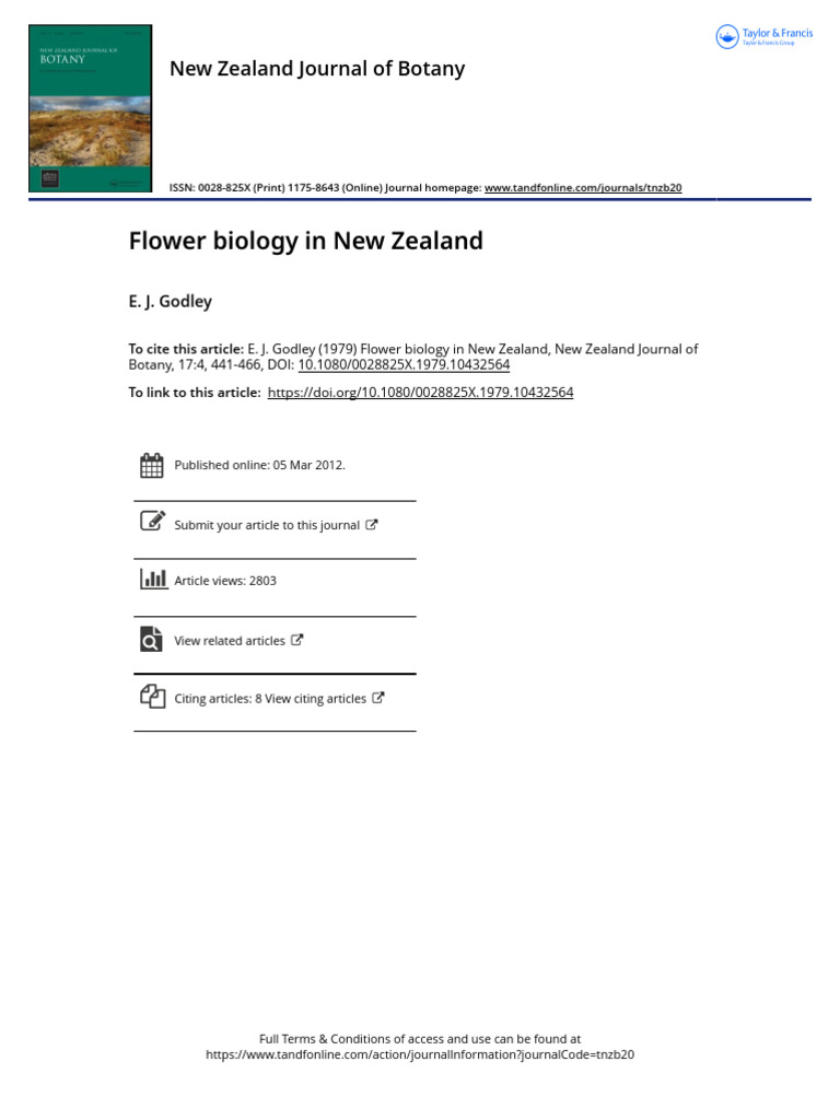 Flower Biology in New Zealand | PDF | Bees | Flowers