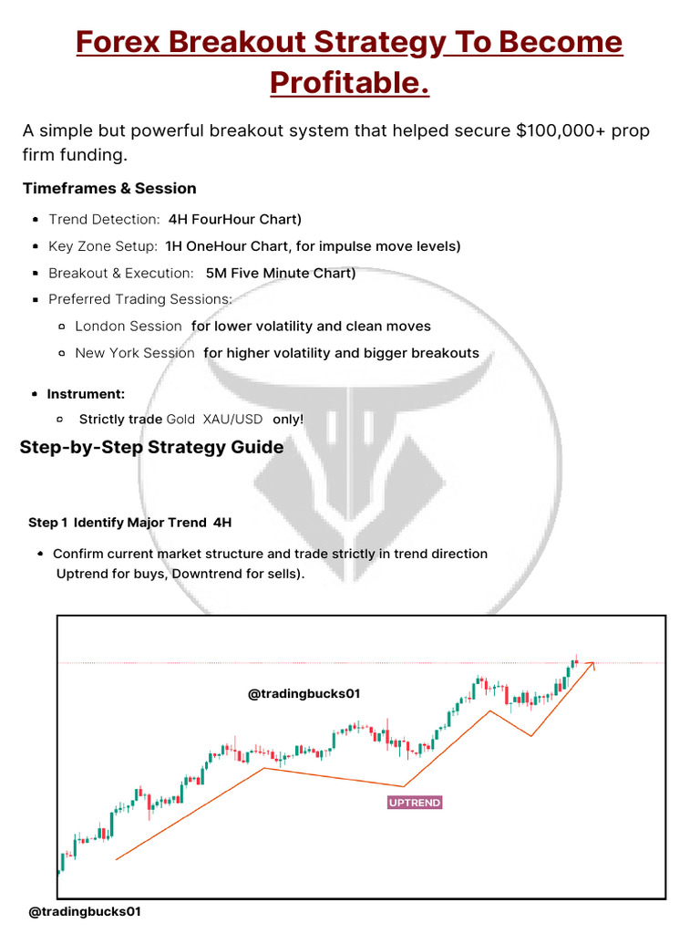 Profitable Forex Breakout Strategy Guide | PDF | Market Trend | Money