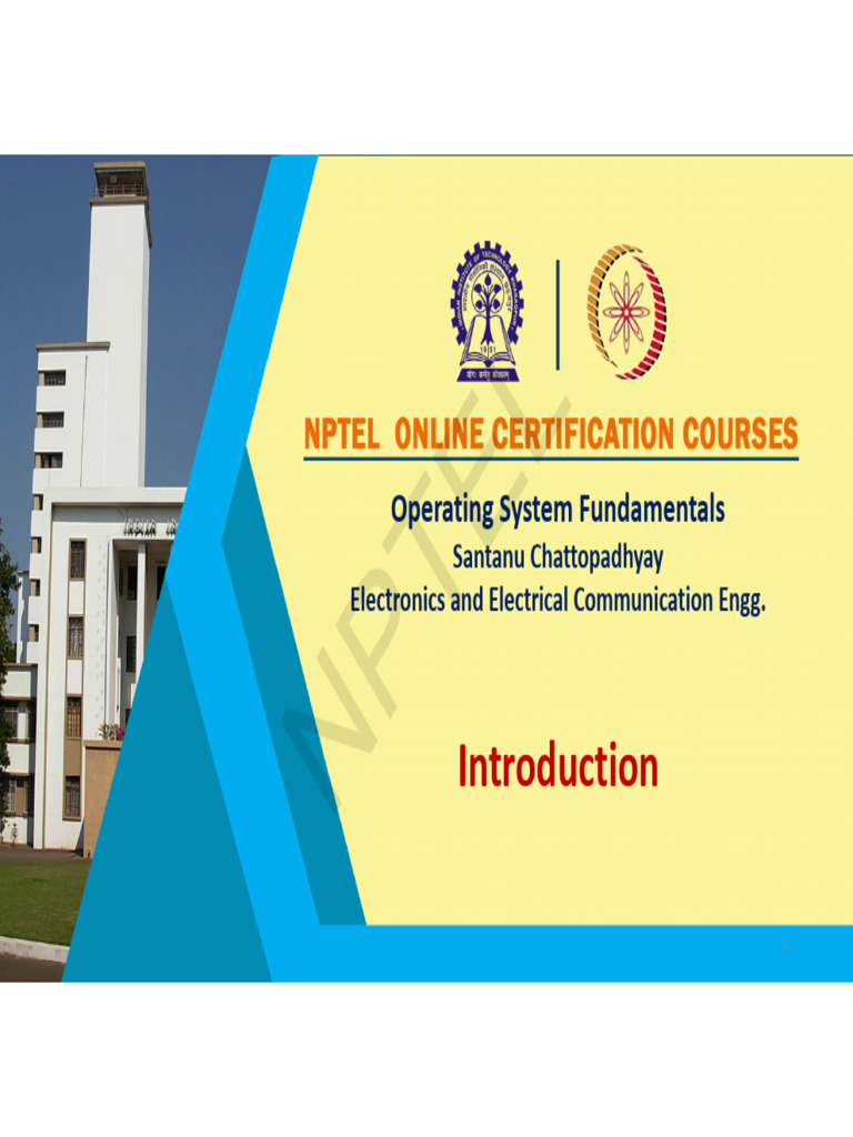 Week1 nptel os | PDF | Computer Data Storage | Operating System