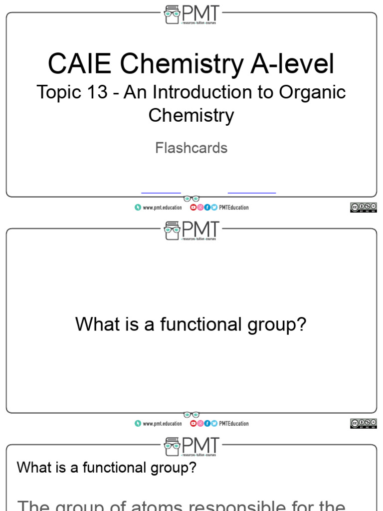 Flashcards - Topic 13 An Introduction To Organic Chemistry - CAIE ...