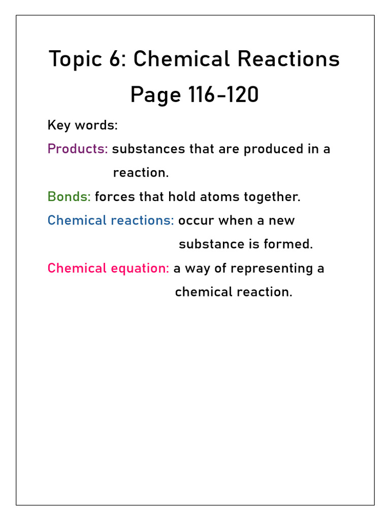 Understanding Chemical Reactions Basics | PDF