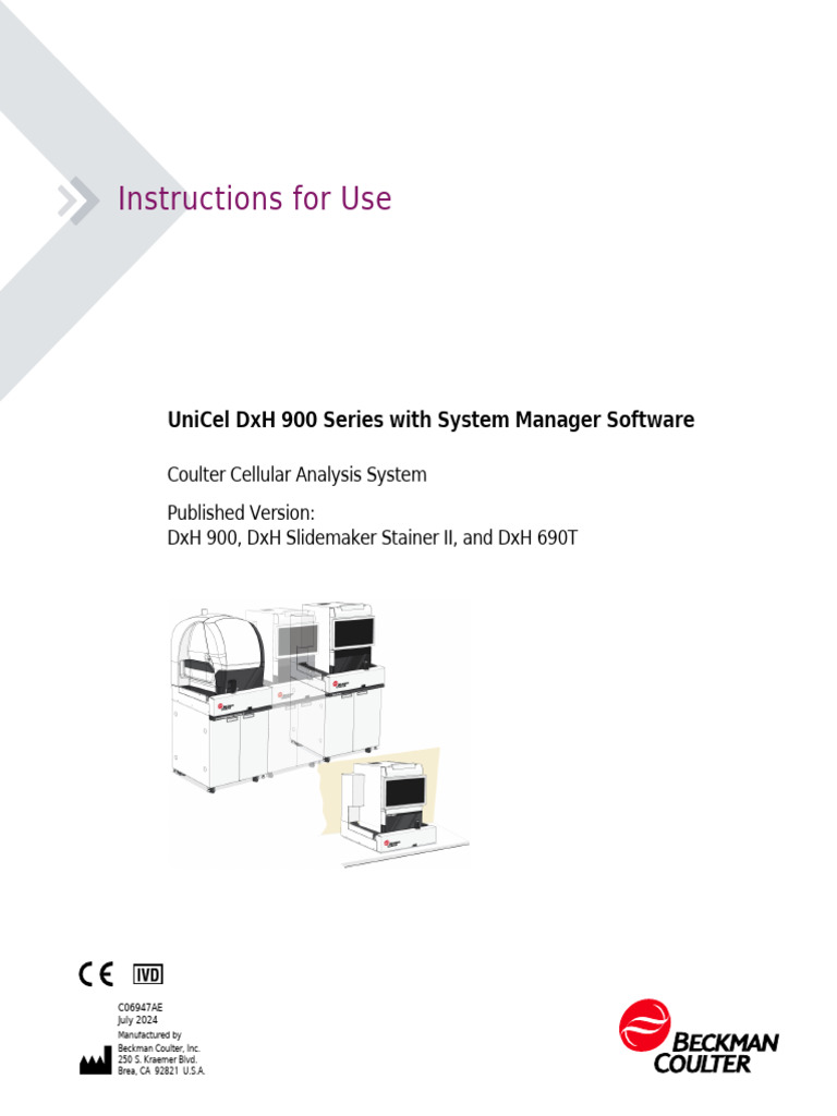 UniCel DxH 900 Series User Guide | PDF | Icon (Computing) | Safety