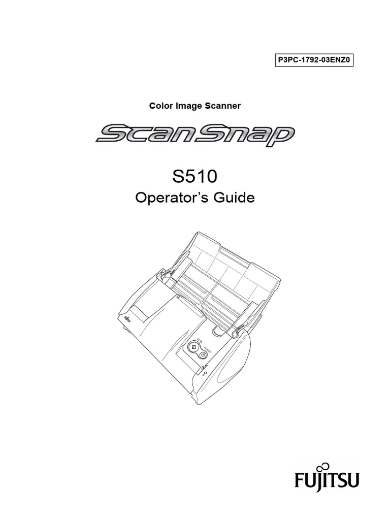Fujitsu ScanSnap S510 | PDF | Image Scanner | Electrical Connector