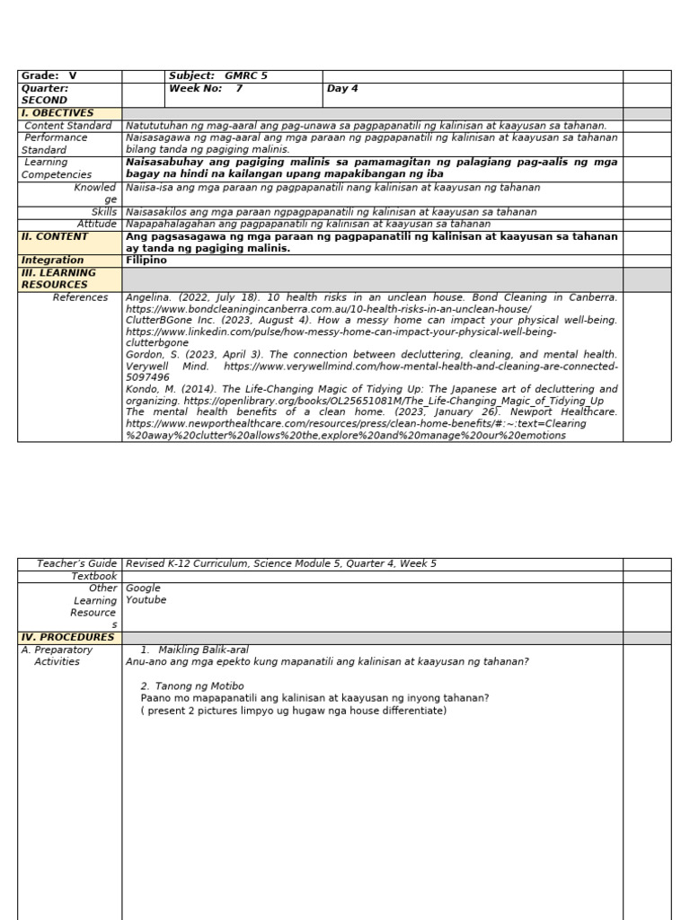 SCIENCE 5 WK 6-Day3. For CO | PDF