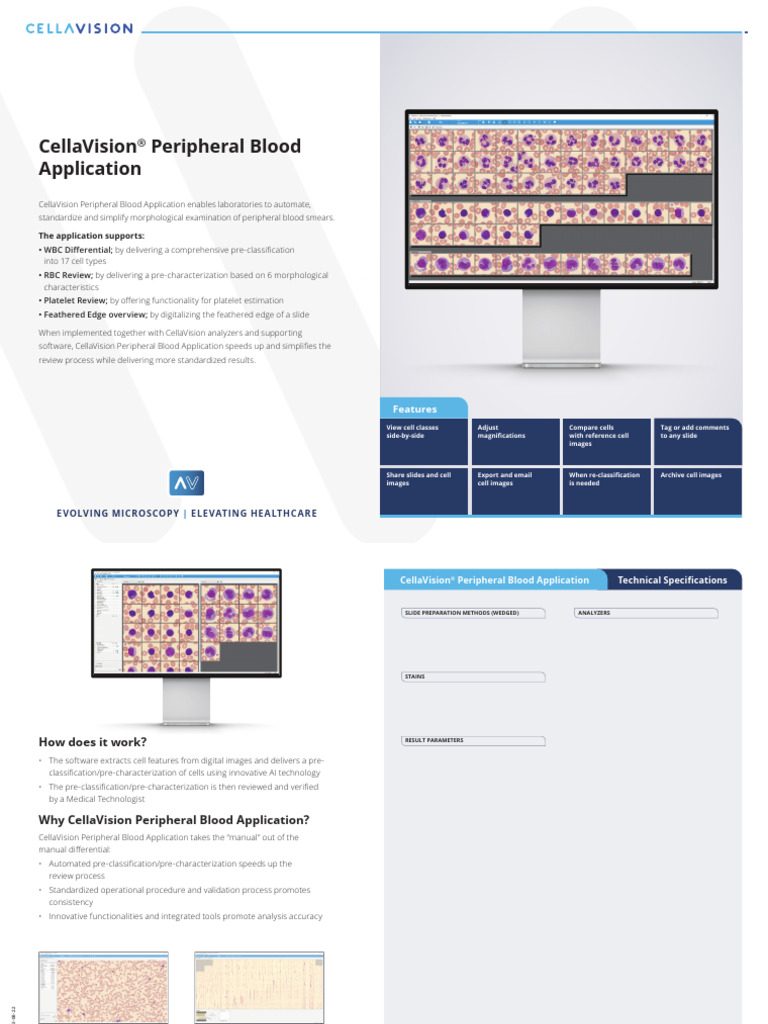 CellaVision Blood Analysis Automation | PDF | Blood | Anatomy