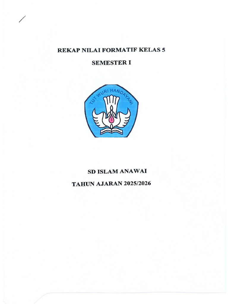 Format Penilaian Formatif Kelas 5 | PDF