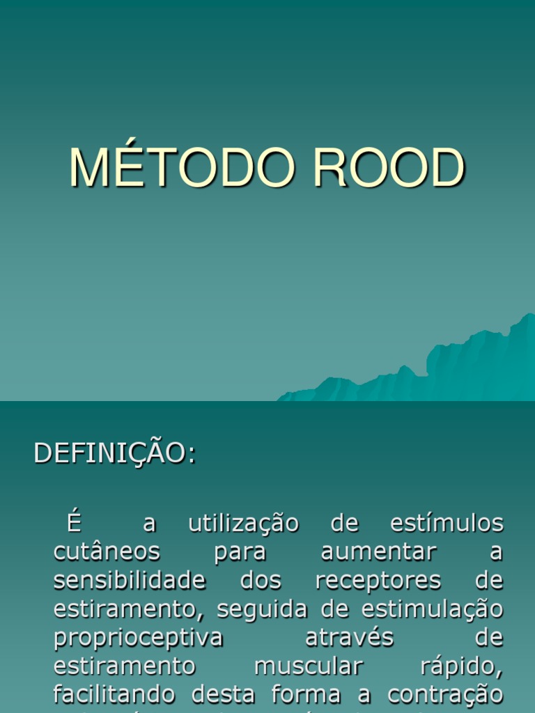 Metodo Rood | PDF | Músculo | Estímulo (Fisiologia)