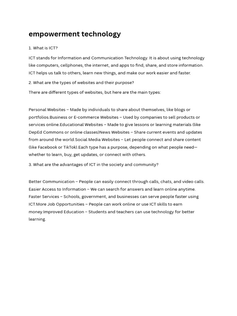 1. What is ICT.docx | PDF