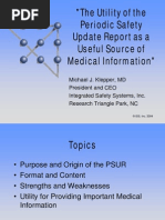 PSUR Vs PBRER (Updated) | PDF | Pharmacovigilance | Risk