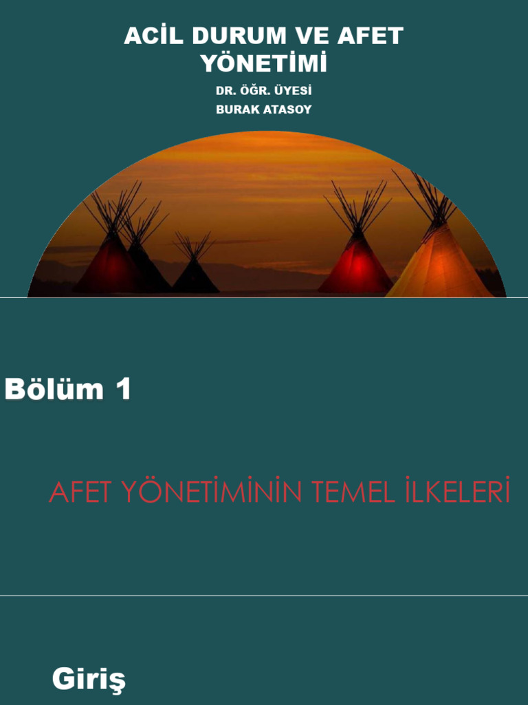 Afet 1 | PDF