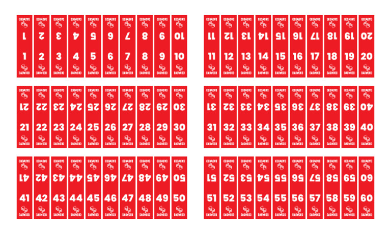 D - Table Tag Red | PDF