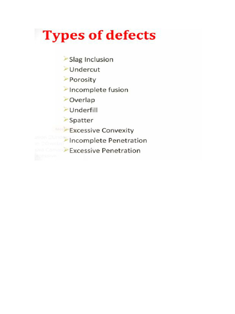 Types of Defects | PDF