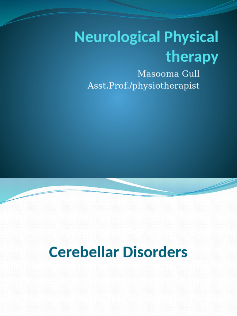 Lecture No 29 Cerebellar Disorders | PDF | Cerebellum | Nervous System