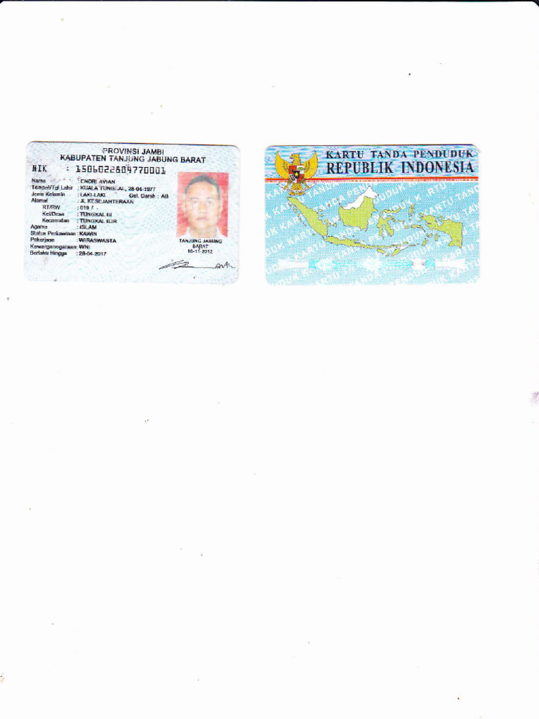 Ktp DIR & Wadir Abidarin | PDF