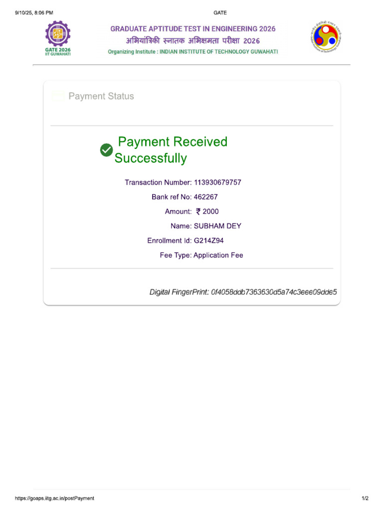 Payment | PDF