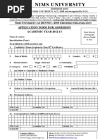 IUM 2025 Undergraduate Application Form | PDF