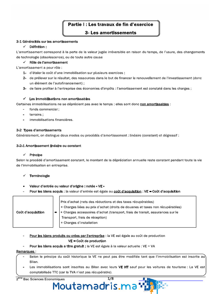 Cours 2bac Se CMF 01 | PDF