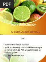 Calculating Iron Deficit with Ganzoni's Formula | PDF