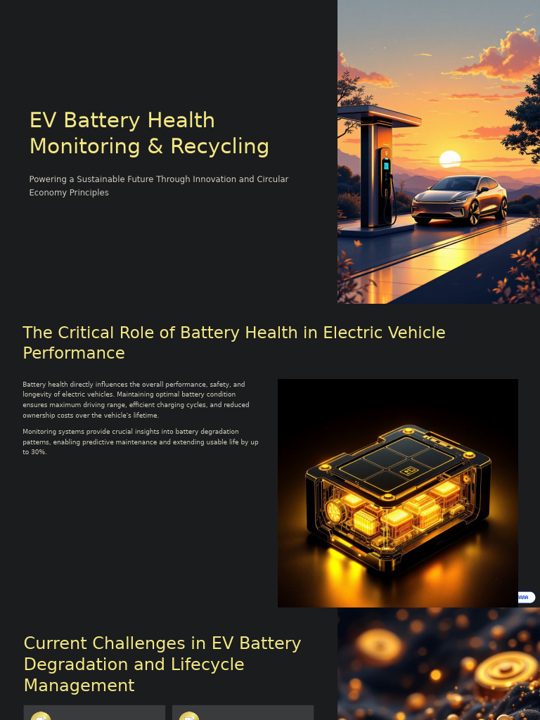 EV Battery Health & Recycling Insights | PDF | Electric Vehicle