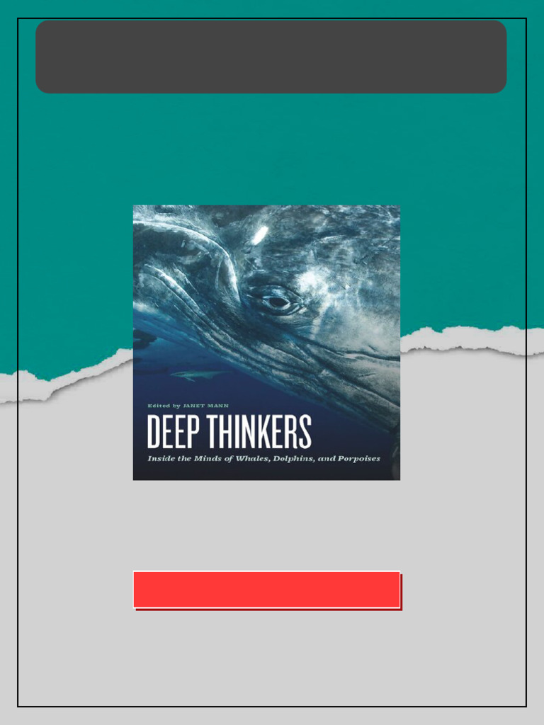 Deep Thinkers Inside the Minds of Whales Dolphins and Porpoises 1st ...