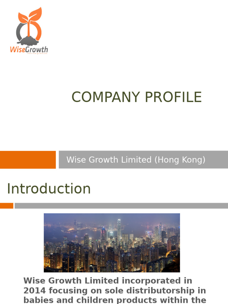 Wise Growth Company Profile | PDF | Marketing | Mass Media