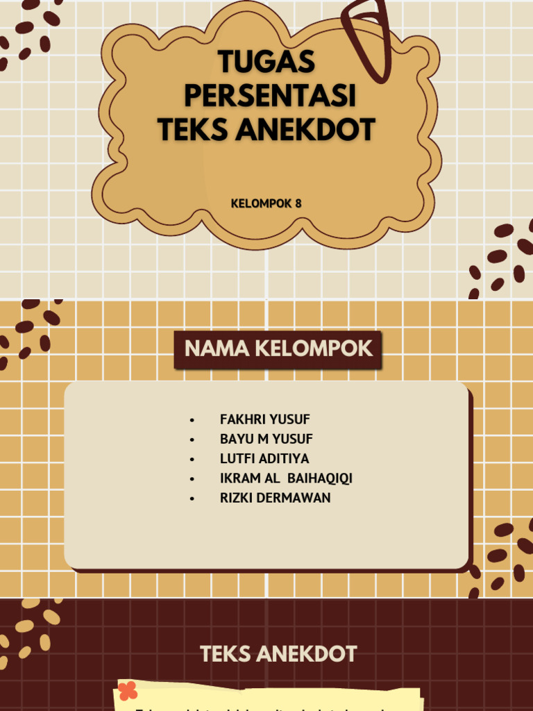 Krem Kuning Cokelat Minimalis Tugas Kelompok Persentasi - 20250805 ...