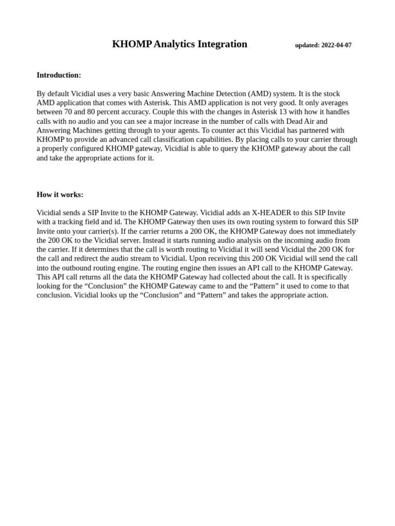 KHOMP Integration for Vicidial Setup Guide | PDF | Session Initiation ...