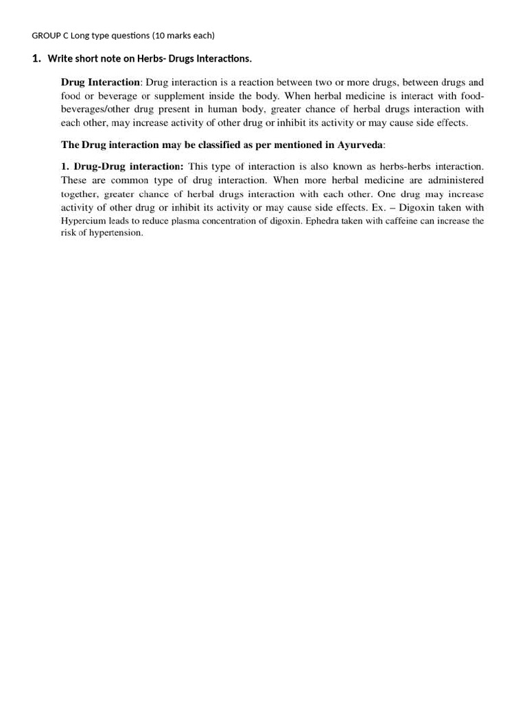 GROUP C Long Type Questions | PDF | Shelf Life | Solubility