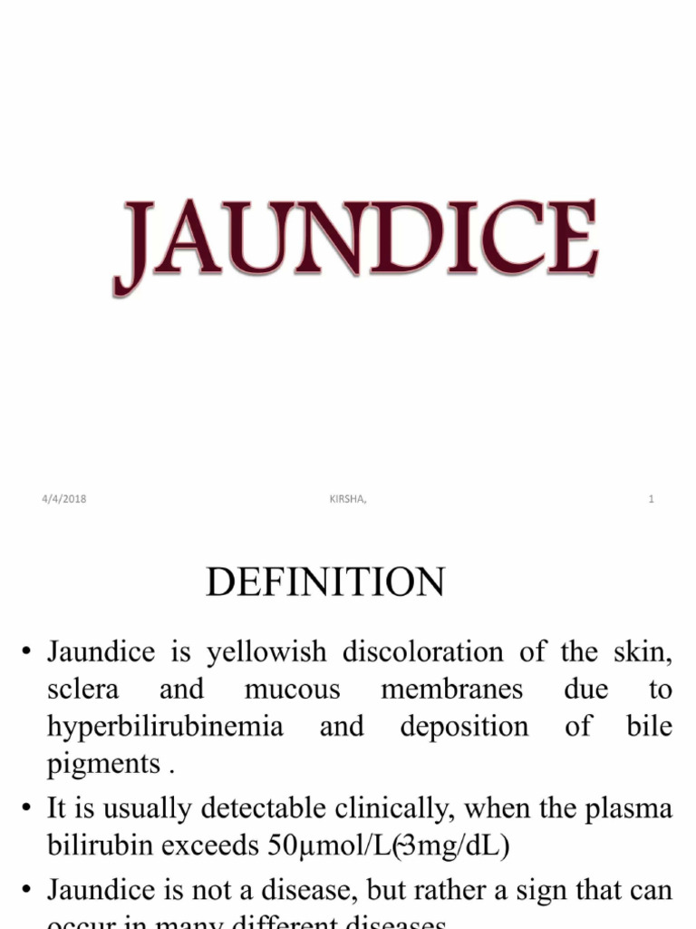 Jaundice | PDF