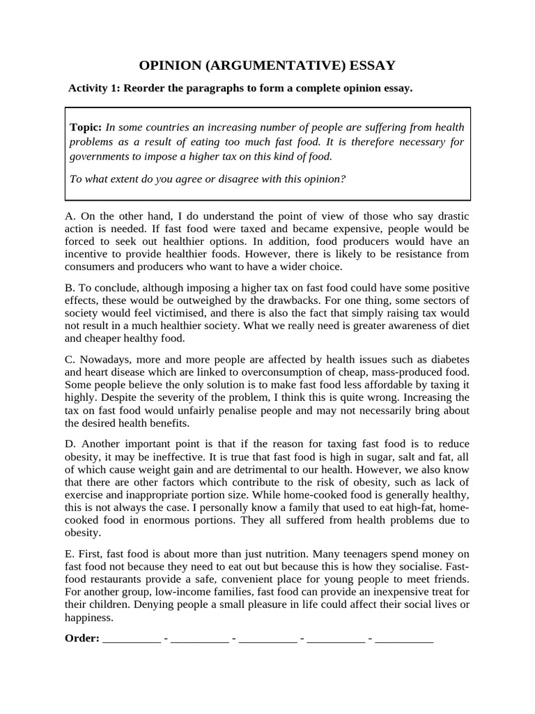 Handout [Activities] | PDF | Obesity | Taxes