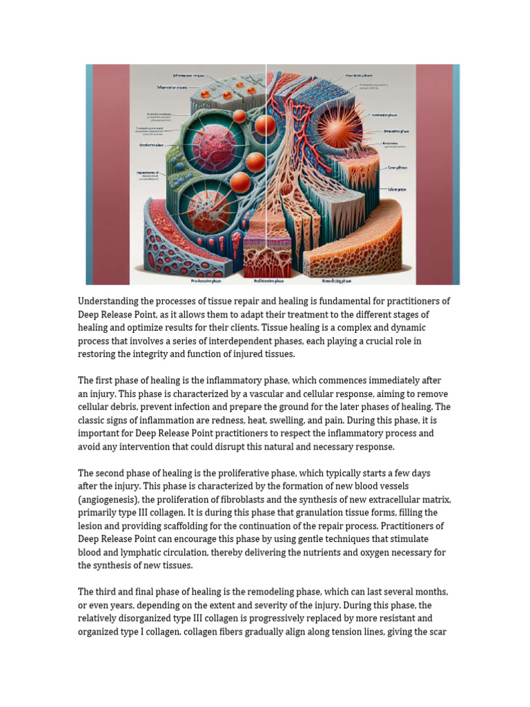 Tissue Healing Phases for Deep Release Point | PDF | Healing | Wound ...